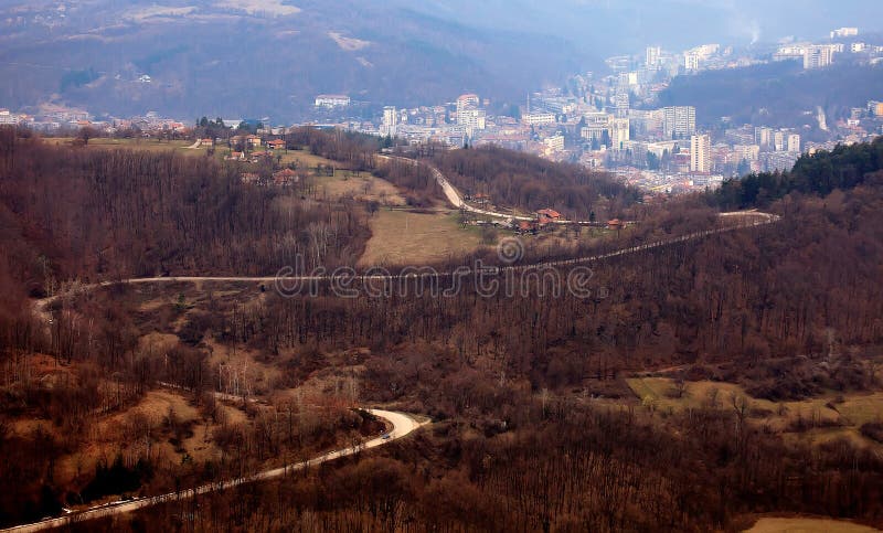 Gabrovo panoramic view stock photo. Image of city, bulgaria - 24019080