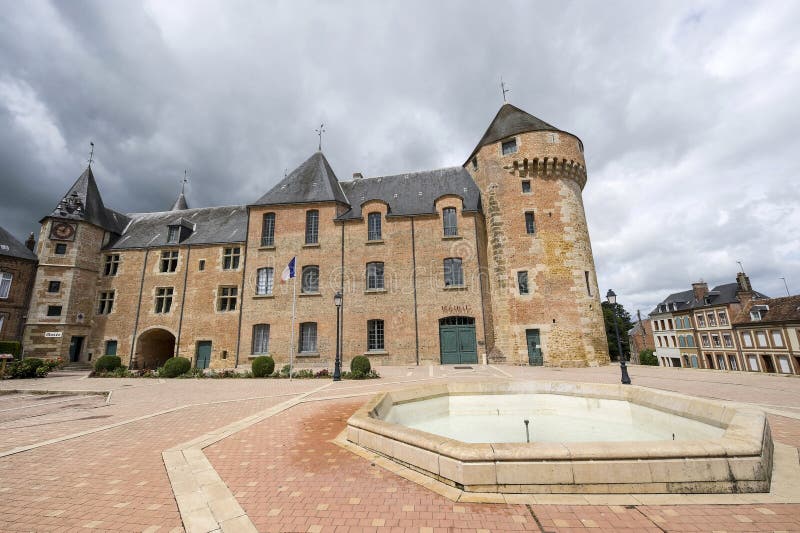 Gace stock image. Image of exterior, city, france, horizontal - 27164315