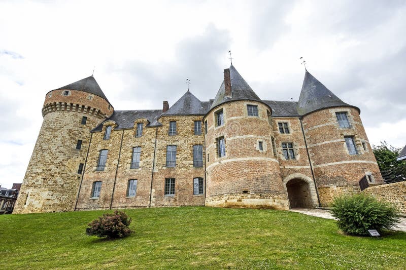 Gace stock photo. Image of normandy, building, square - 27164324