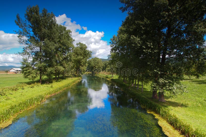 Gacka river in Croatia stock photo. Image of blue, nature - 22980924