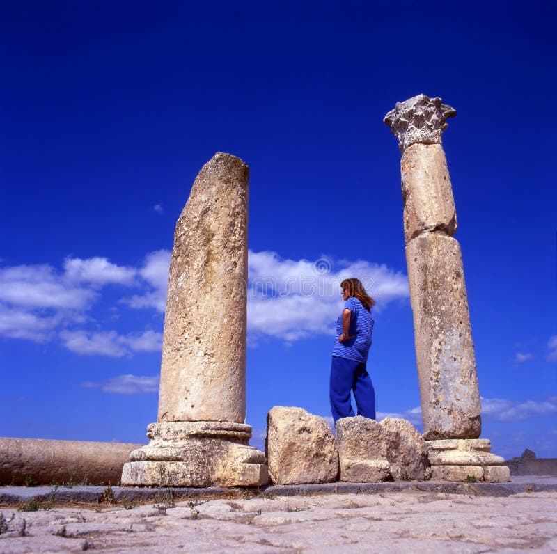 Gadara - Umm Qais, Jordan stock image. Image of jordanian - 5555965