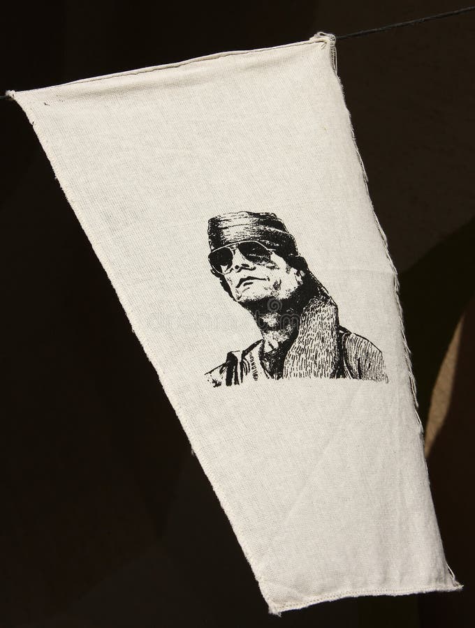 Muammar al Gaddafi editorial stock photo. Image of textile - 18524083