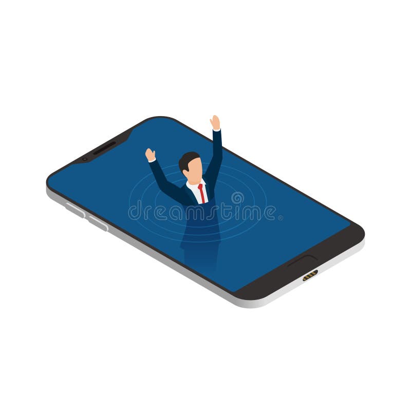 Gadget Addiction Concept stock vector. Illustration of icon - 272629064