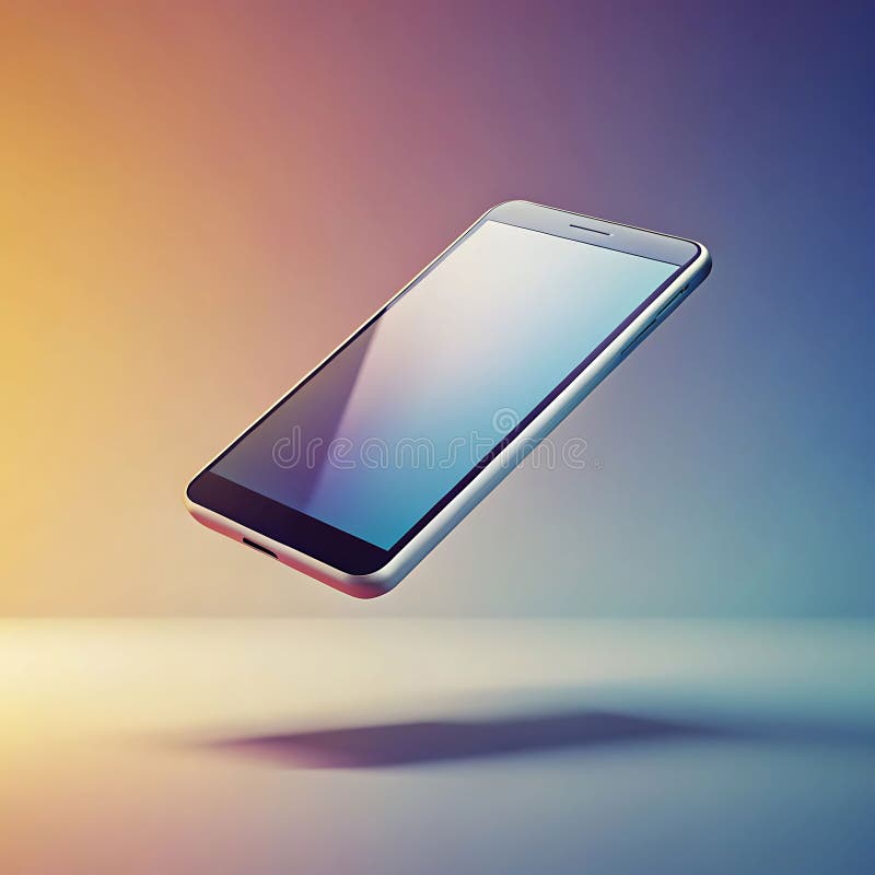 Floating Gadget: a Futuristic Device with Subtle Glow and Weightless ...