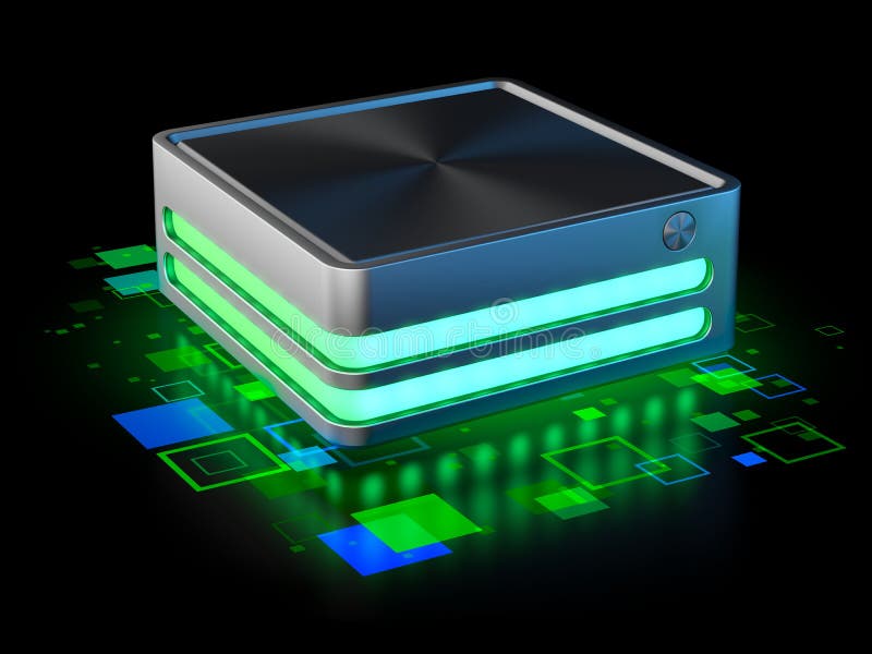 Gadget Concept - Hard Disc Drive Stock Illustration - Illustration of ...