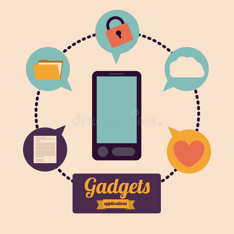 Gadget design stock vector. Illustration of community - 39672735
