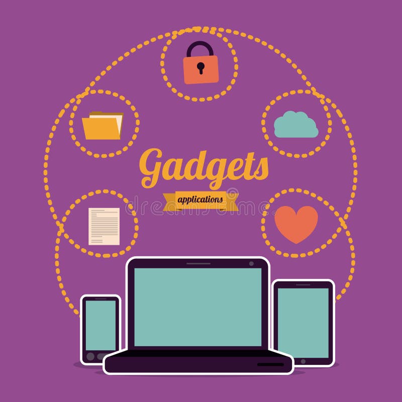 Gadget design stock vector. Illustration of computing - 39672736