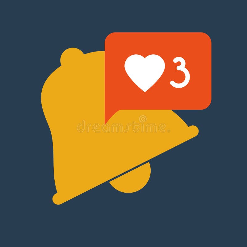 Notification Icon Set on a White Background Stock Vector - Illustration ...