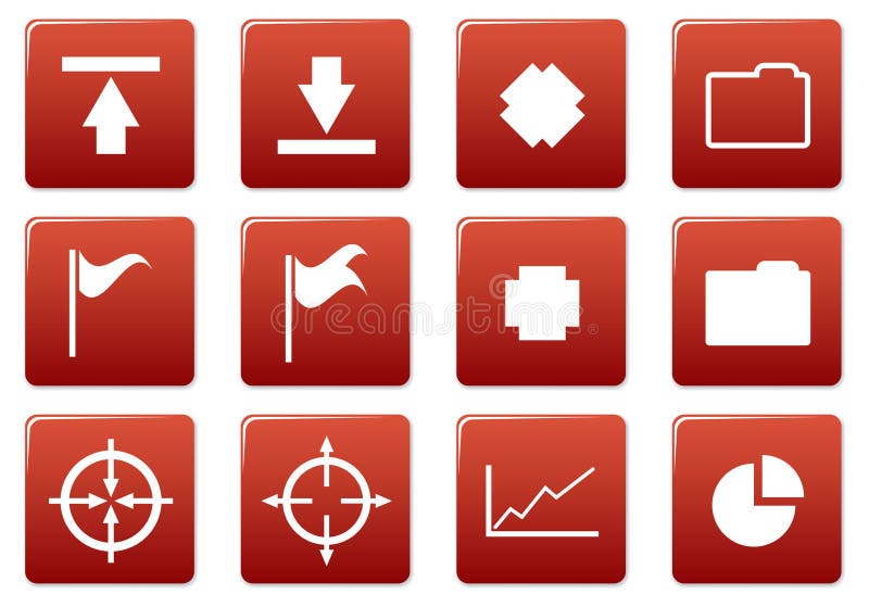 Gadget square icons set. stock vector. Illustration of sign - 6833527
