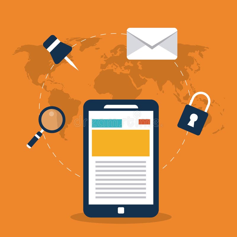 Gadgets and Devices Designs Stock Vector - Illustration of connection ...