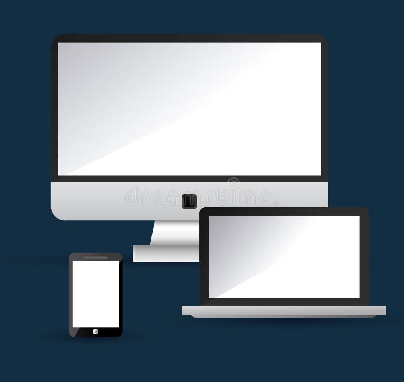 Gadgets and Devices Designs Stock Vector - Illustration of information ...