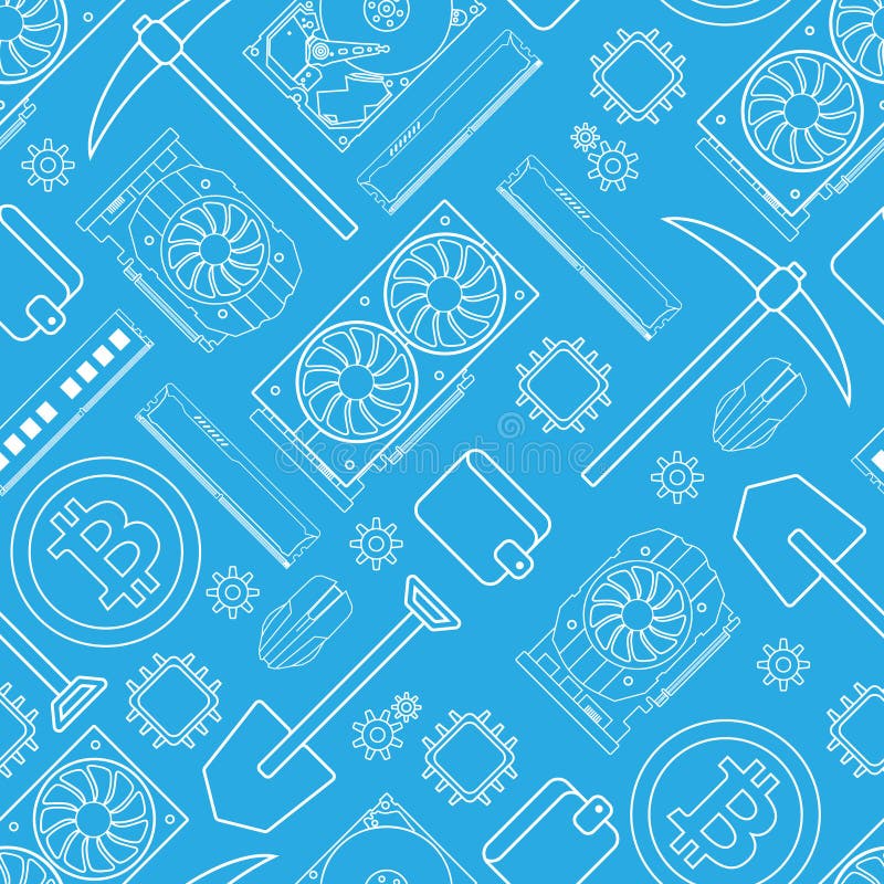 Gadgets and Devices Pattern Collection Stock Illustration ...