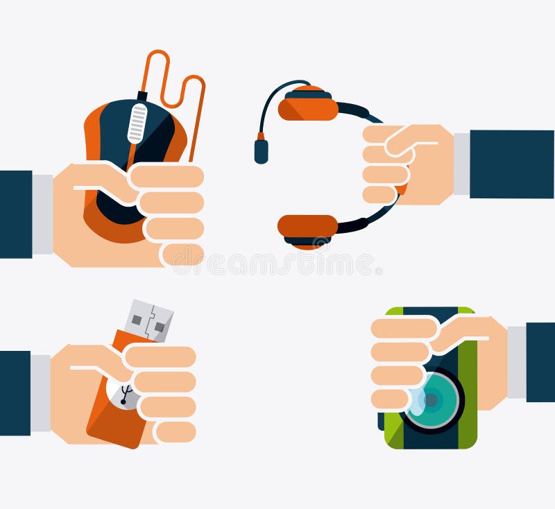 Gadgets icon stock vector. Illustration of human, mobile - 51155892