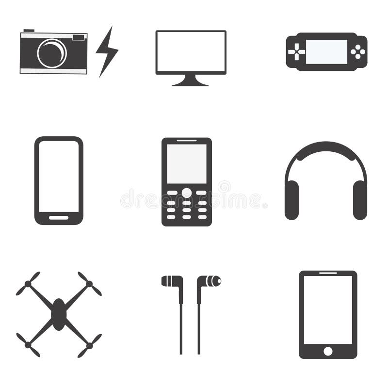 Gadgets stock vector. Illustration of phone, electronics - 60263823