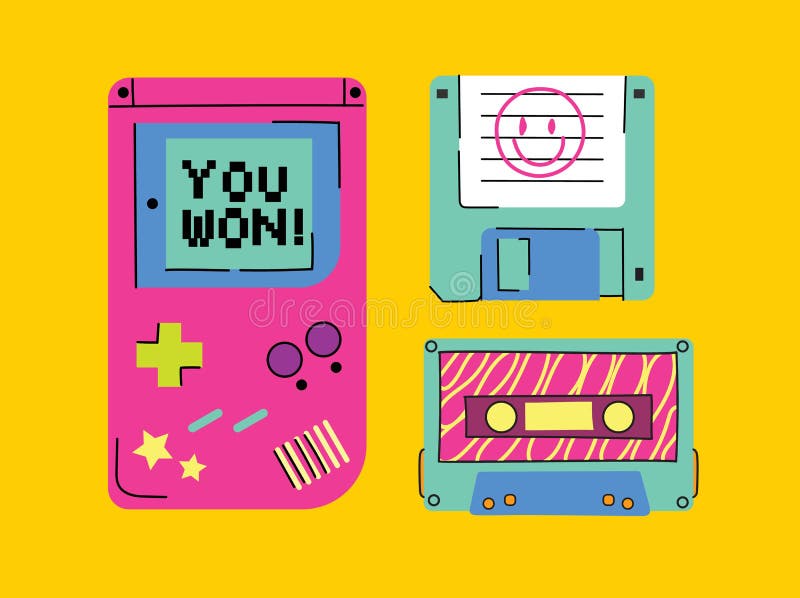 Gadgets 90 S Vector Icon Set. Popular in the 90 S Gadgets Game Console ...