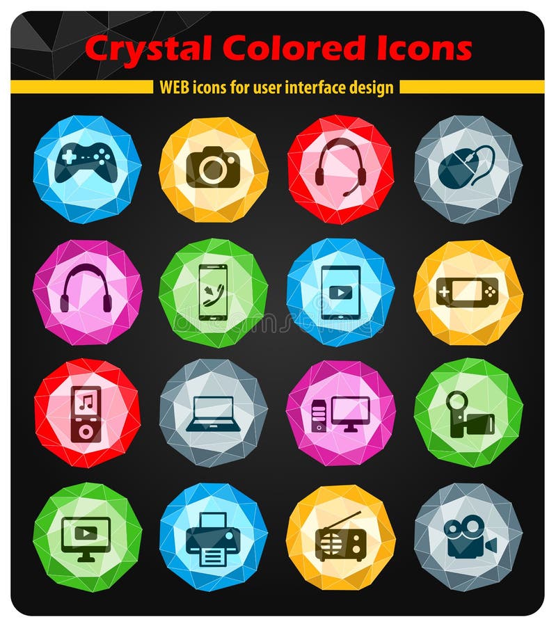Gadgets simply icons stock illustration. Illustration of game - 88592994