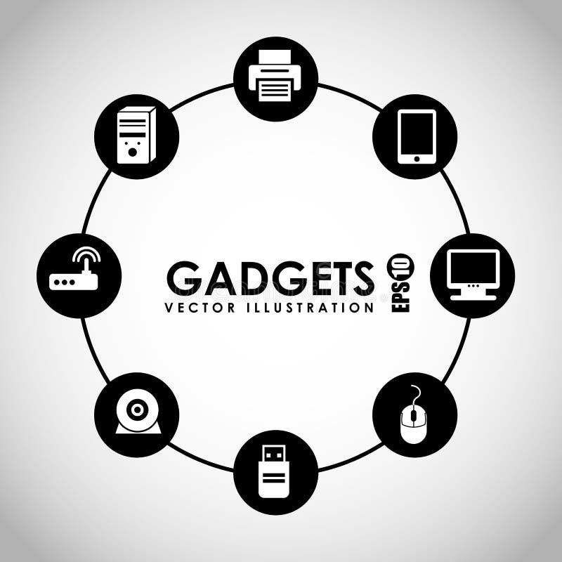 Gadgets technology design stock vector. Illustration of gadget - 64057383