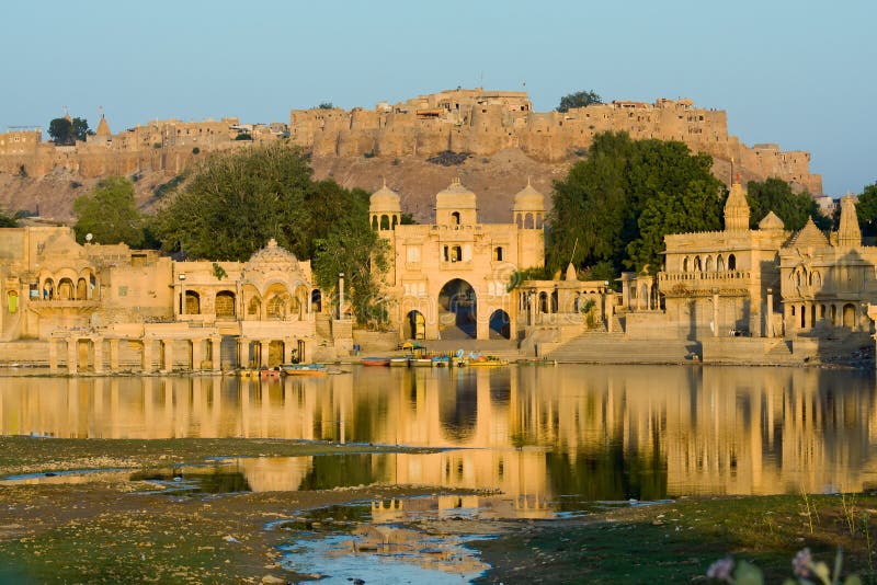 Gadi Sagar Gate stock image. Image of fortification, destination - 32867545
