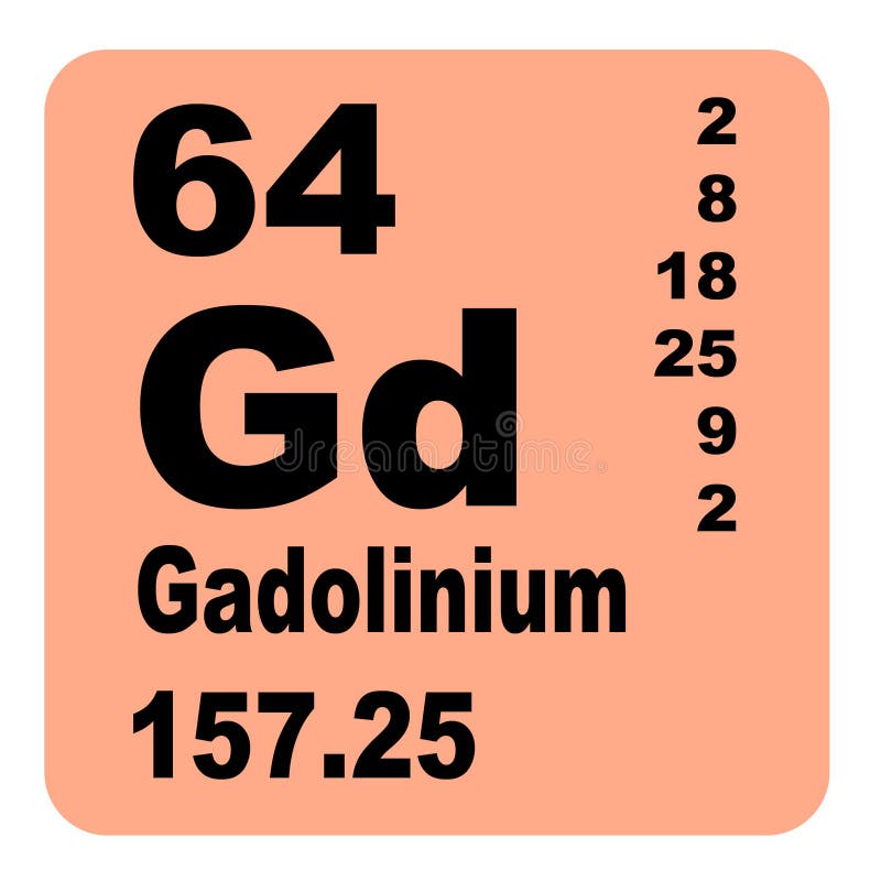 Periodic Table of Elements: Gadolinium Stock Illustration ...