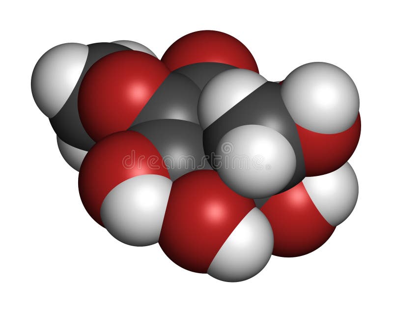 Gadusol Fish Sunscreen Molecule. 3D Rendering Stock Illustration ...
