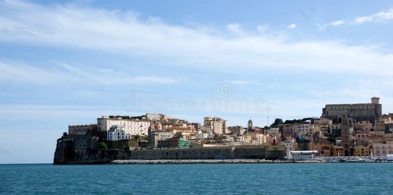 Landscape of Gaeta, Italy stock photo. Image of bright - 14945094
