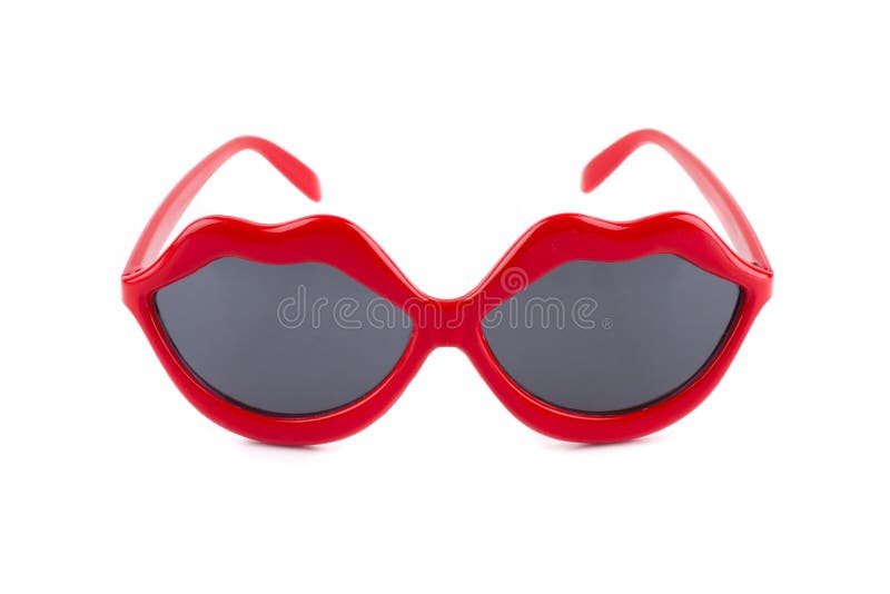 Gafas De Sol Rojas De Los Labios Foto de archivo - Imagen de valentina ...