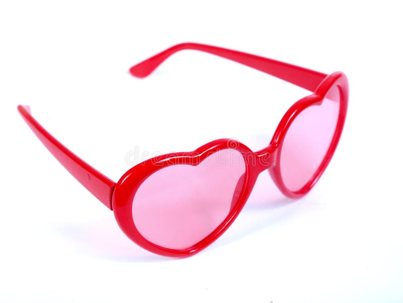 Gafas rojas foto de archivo. Imagen de juguete, rosa - 12736244