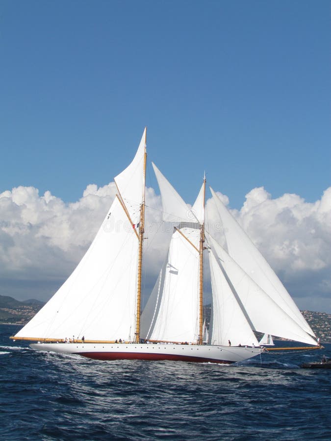 Classic Gaff Rigged Sloop Osprey Stockholm Archipelago Editorial Stock ...