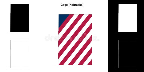 Gage outline map stock vector. Illustration of border - 324017833