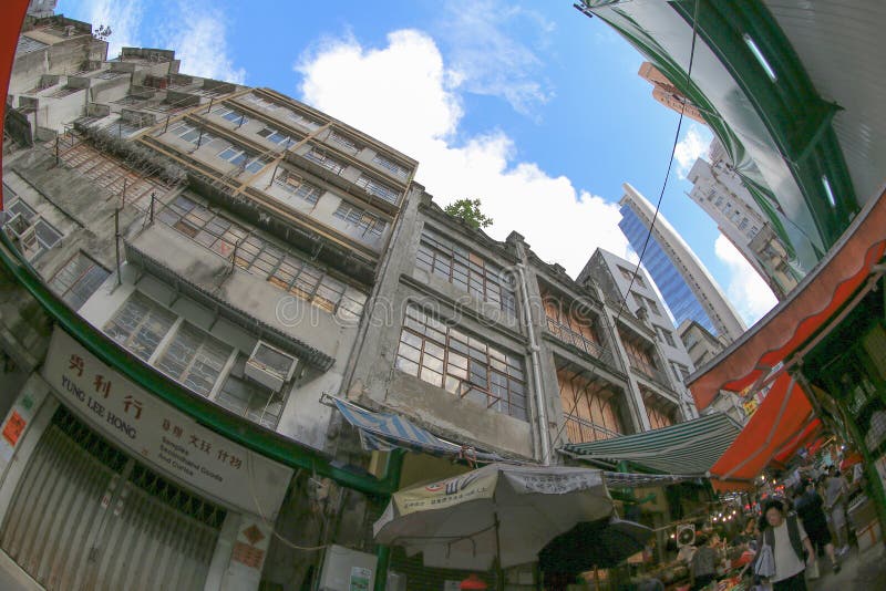 Gage Street, Central, Hk 24 May 2014 Editorial Photography - Image of ...