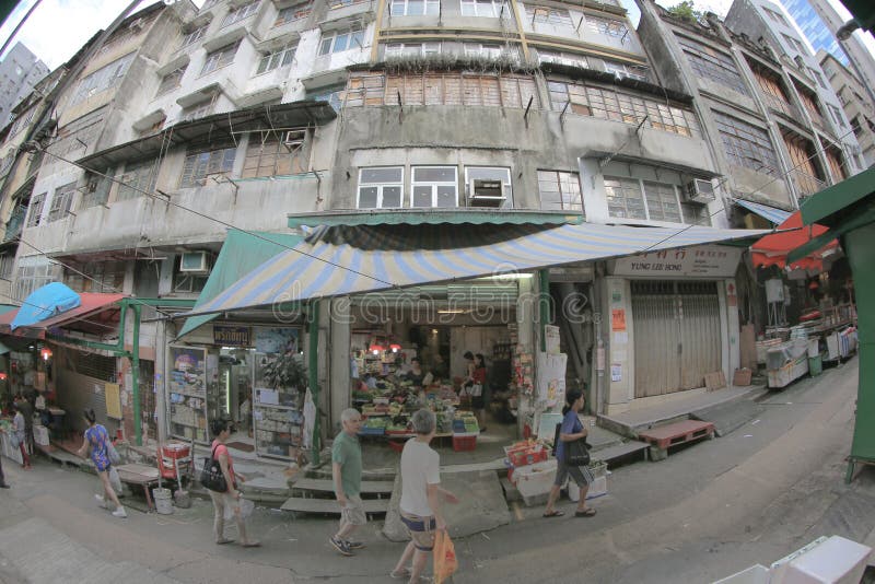 Gage Street, Central, Hk 24 May 2014 Editorial Photography - Image of ...