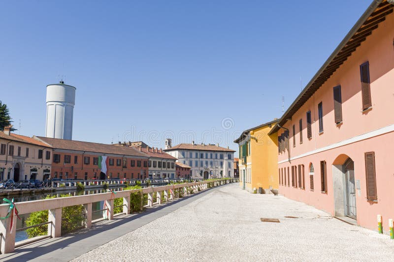 Gaggiano (Milan) stock photo. Image of yellow, house - 34363822