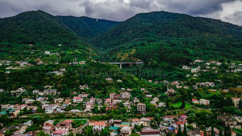 Gagra City Republic of Abkhazia Stock Photo - Image of waves, horizon ...