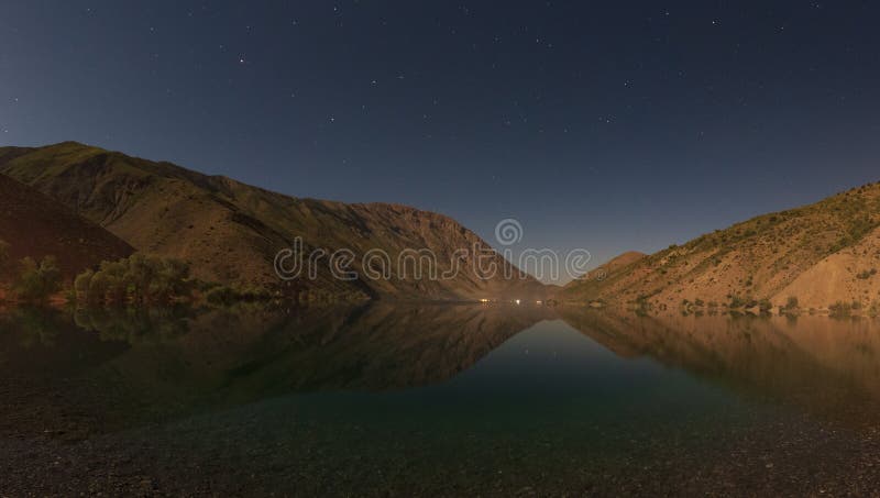 Gahar Lake in Iran stock image. Image of light, river - 198882665