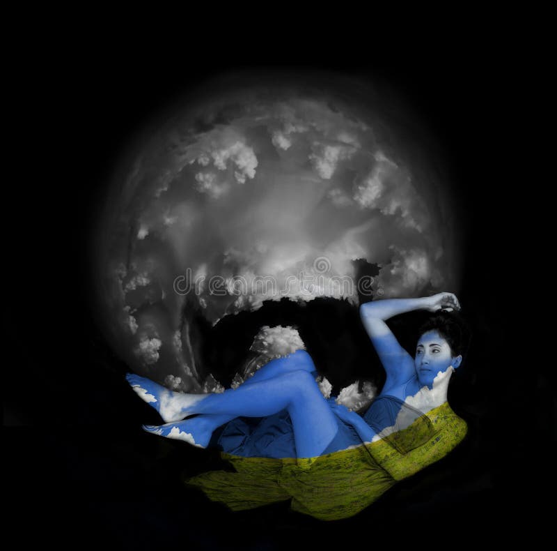 Gaia - spirit of the earth stock image. Image of female - 19546457