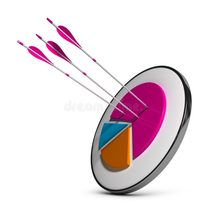 Gain de la part de marché illustration stock. Illustration du ...