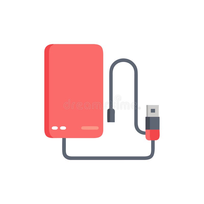 Understanding External Hard Drive Technology Stock Illustration ...