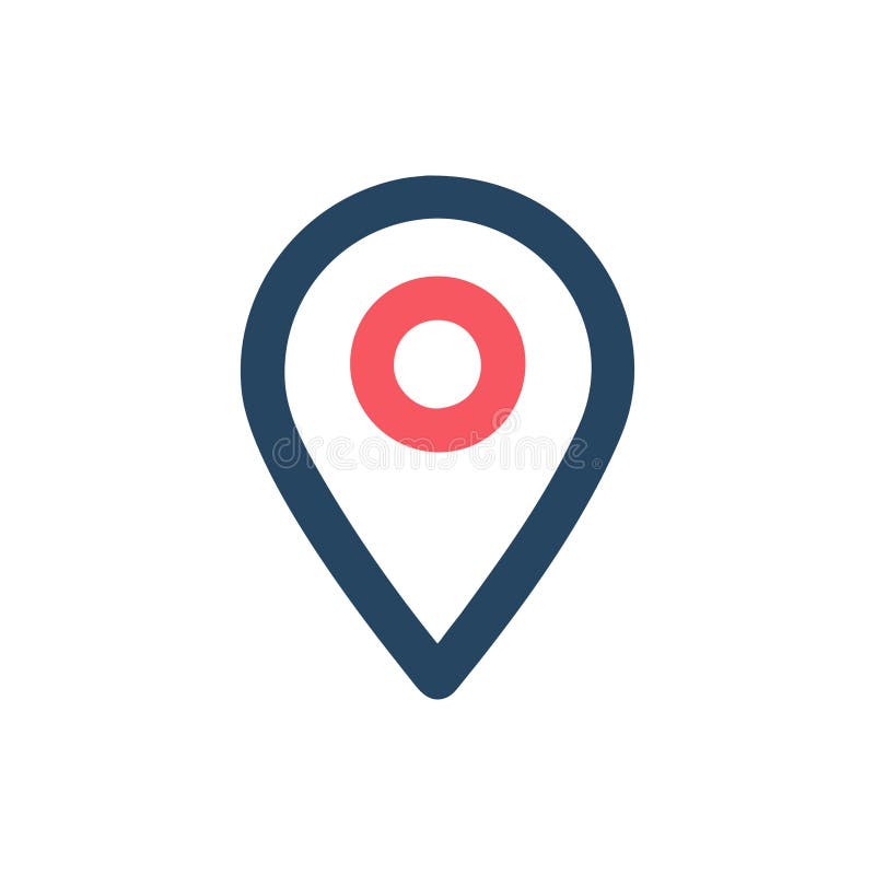 Understanding Map Pin Technology Stock Illustration - Illustration of ...