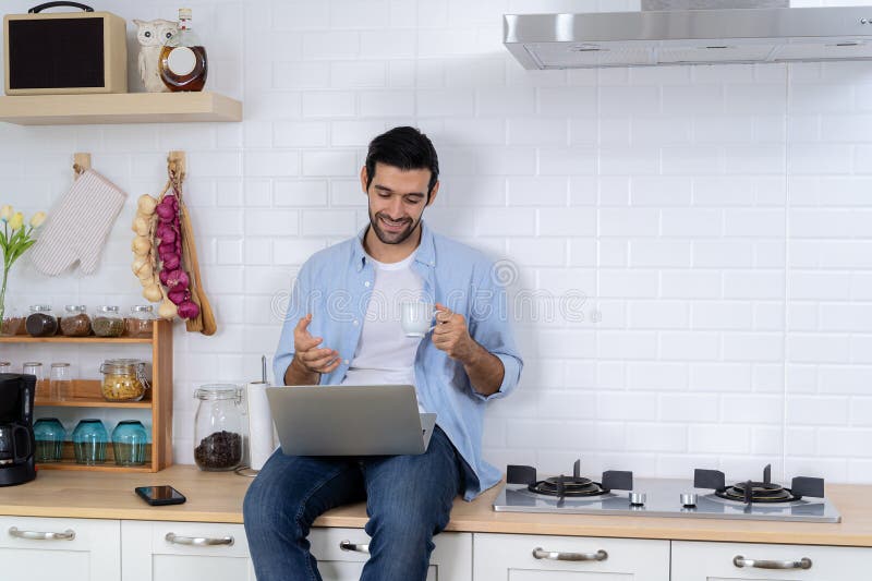 Gain New Knowledge Via Video Conferencing. Self-education, E-learning ...