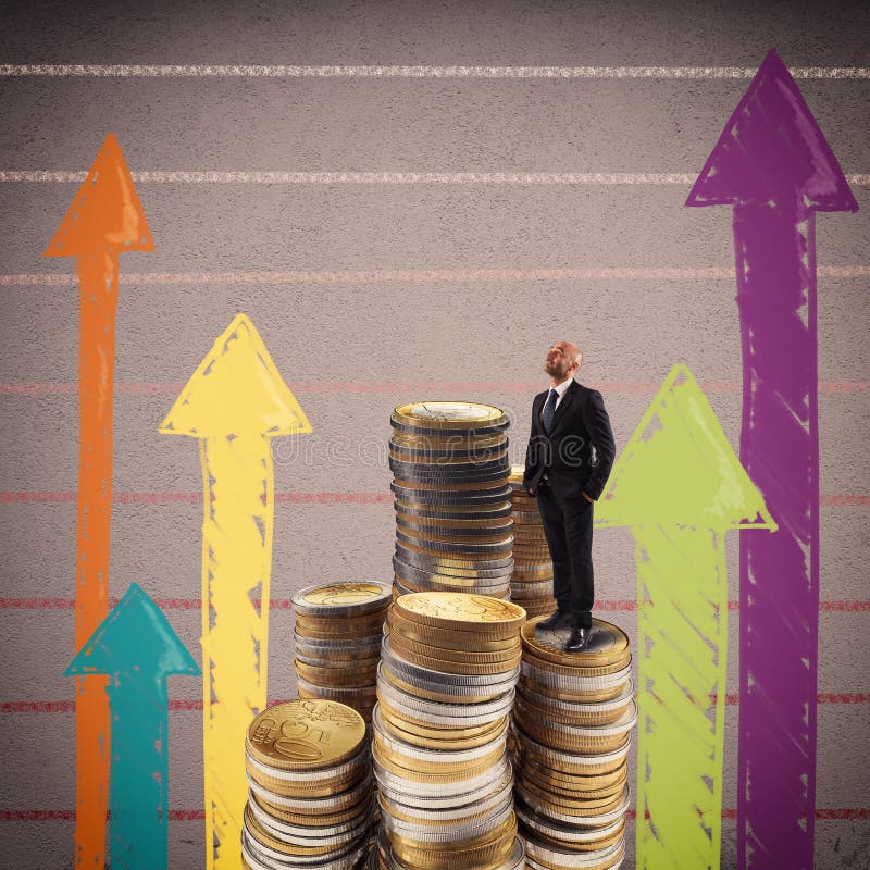 Gain on the rise stock photo. Image of earn, improvement - 67875724