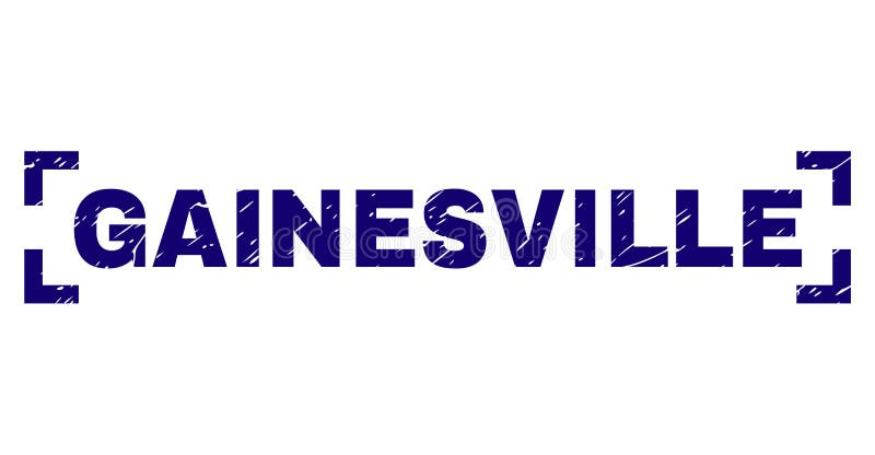 Grunge Textured GAINESVILLE Stamp Seal between Corners Stock Vector ...