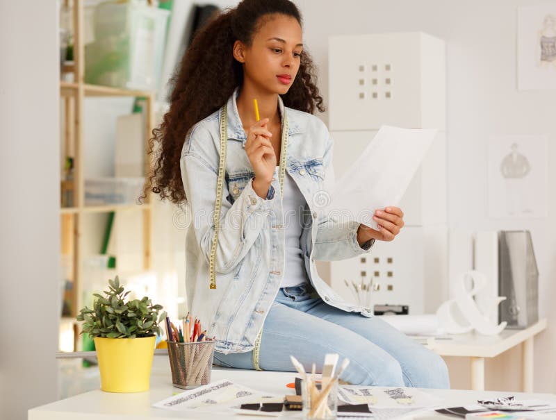 Gaining Some Work Experience Stock Image - Image of jacket, hair: 67478339