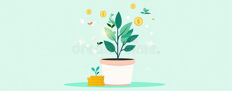 Gains Higher Value Growth, Flat Design Vector Art Stock Illustration ...