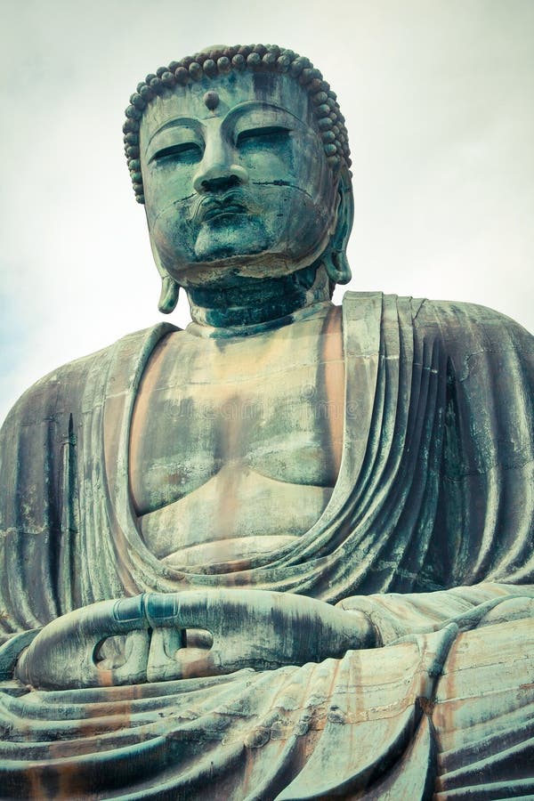 Gaint Japanese Buddha at Kamakura Stock Image - Image of asian ...