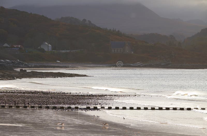 Gairloch Beach stock photo. Image of water, wave, coast - 53953760