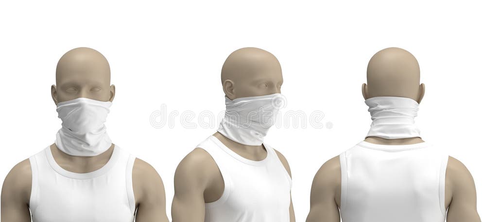 Neck Buff Mockup Stock Illustrations – 161 Neck Buff Mockup Stock ...