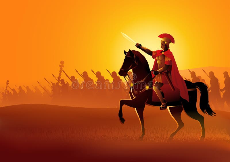 Gaius Julius Caesar on Horseback Stock Vector - Illustration of conquer ... Gaius Julius Caesar on Horseback Stock Vector - Illustration of conquer ...