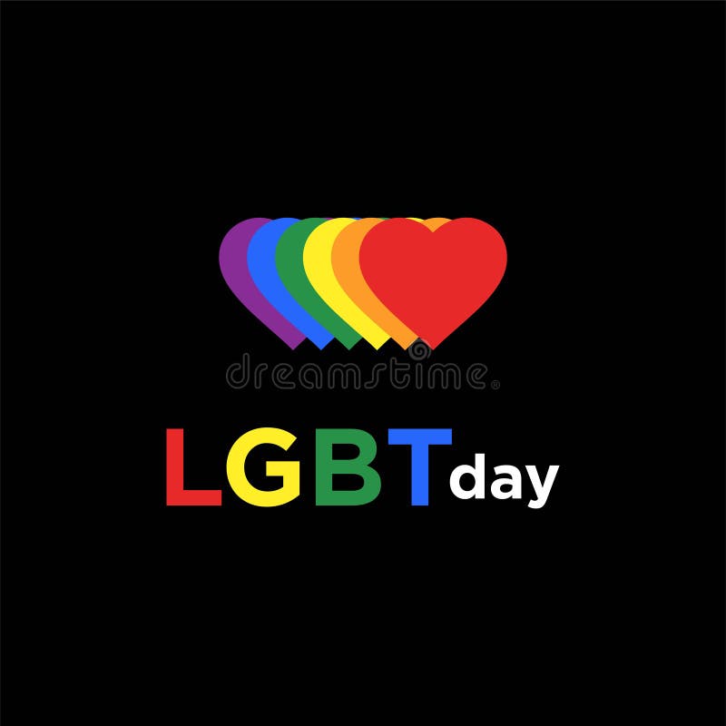 Rainbow Colorful LGBT Lesbian Gay Bisexual Transgender Right Day Logo ...