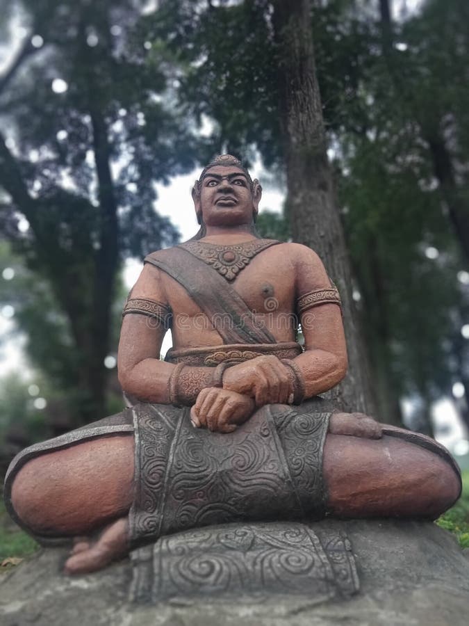 Gajah Mada Majapahit stock image. Image of hindu, sitting - 262211753