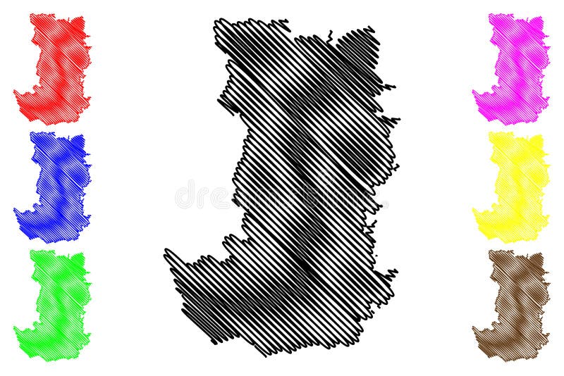 Gajapati District Odisha State, Republic of India Map Vector ...